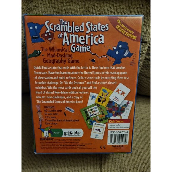 Gamewright | Games | Gamewright The Scrambled States Of America Game ...